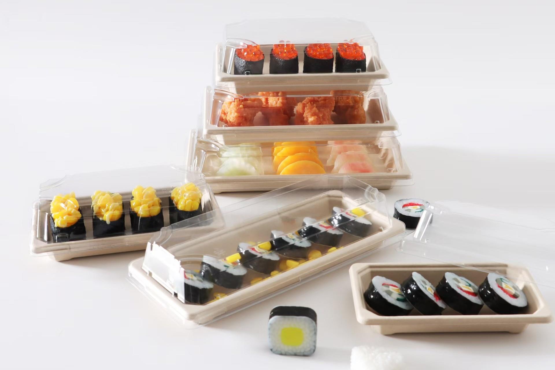 Bagasse Sushi Trays To Go |Wholesale sushi containers compatible with ...